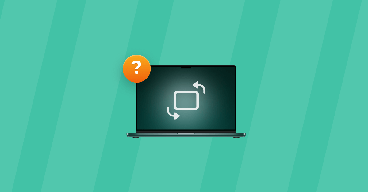 How to rotate screen on MacBook and revert it back